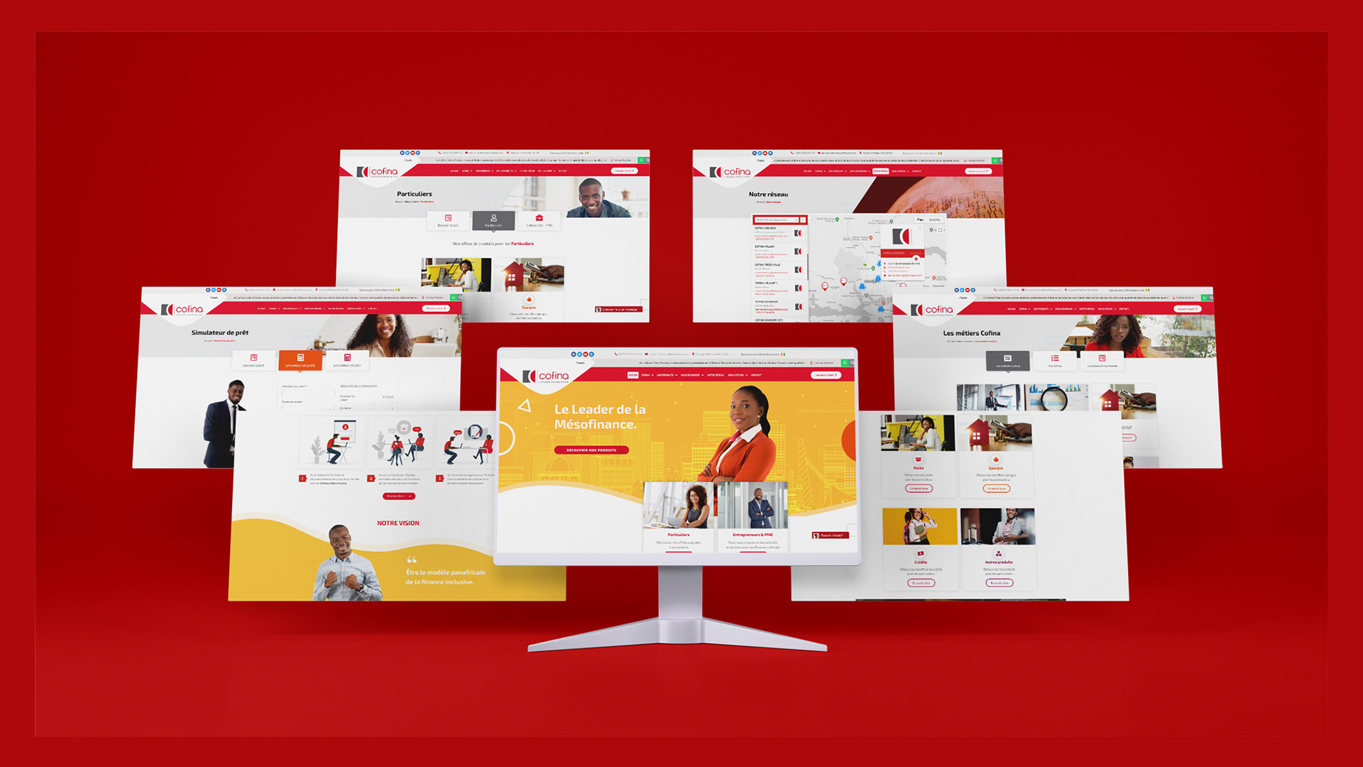 Comfordev | Site vitrine pour la banque Cofina Burkina - Côte d'Ivoire