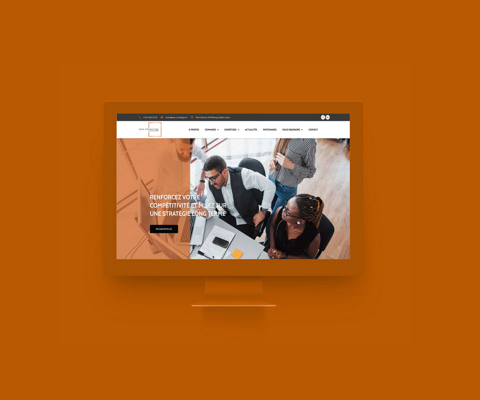 Refonte du Site web de Eays Consulting par l'agence COMFORDEV